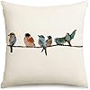 Amazon.com: RABUSOFA 18x18 Outdoor Birds Pillow Decorative Throw ...