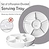 Amazon.com | Chip & Dip Serving Set of 3, 12-inch Porcelain Divided ...