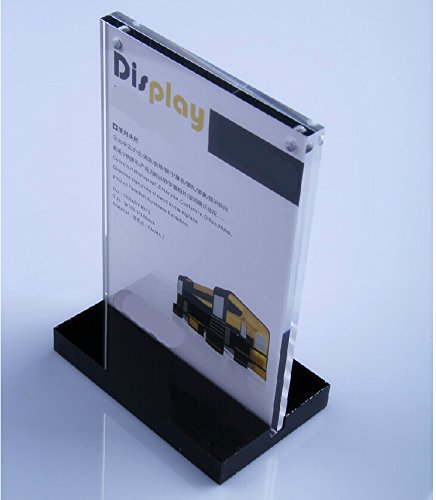 5 Piece A4 Acrylic Magnetic Table Display Rack Desktop Sign ...