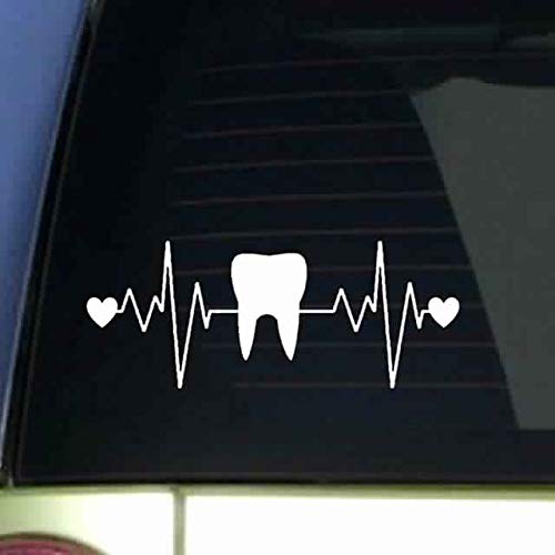 LYOMAN ® Tooth/Teeth Dentist Heart Vinyl Dental Sticker/Decal, Pack of ...