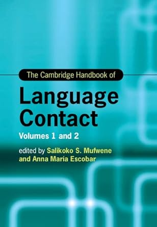 Amazon.com: The Cambridge Handbook of Language Contact 2 Volume ...