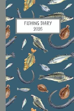 Fishing Diary 2026: Cute Gift for Fisherman to log their stats ...
