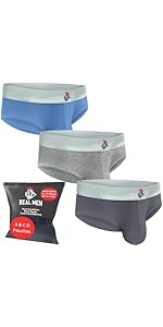 Real Men Bulge Enhancing Pouch Underwear for Men – 1, 3 and 6 Pack Set ...