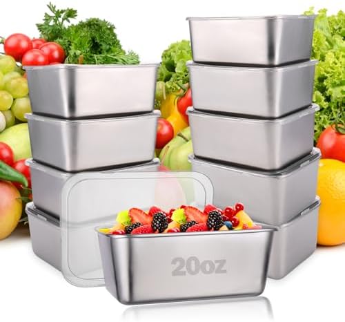 Amazon.com: GANTIEXIA Food Storage Containers with Lids Airtight Meal ...