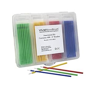 Amazon.com: Vivid Microbrush Applicator Disposable - Bendable Brush ...
