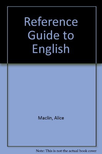 Amazon.com: Reference Guide to English: A Handbook of English As a ...