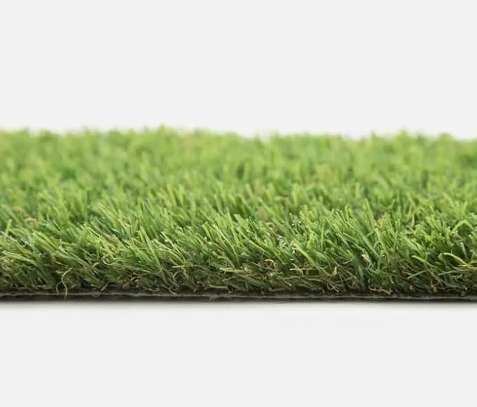18mm Artificial Grass Green Garden Realistic Fake Lawn Astro Turf 2m ...