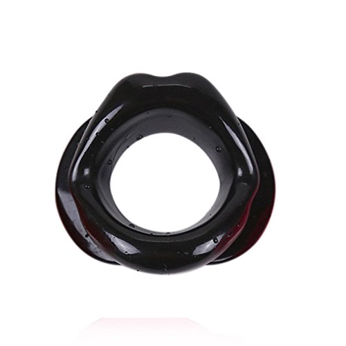Amazon.com : Laufee Silicone Mouth Plug Oral Sex Props Rubber Lips Face ...
