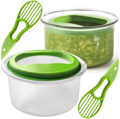 Amazon.com: Casabella Guac-Lock Container, Green/White, Model Number ...