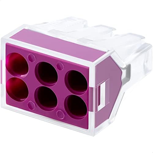 STORE77® 5Pcs Push-in Efficient Electrical Wire Connector (6 Port ...