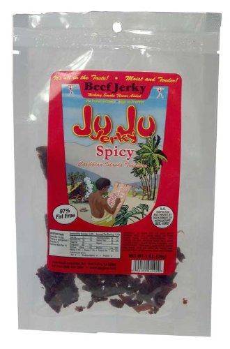 Amazon.com: JuJu Spicy Beef Jerky Single Serve - 1 oz. pack : Grocery ...