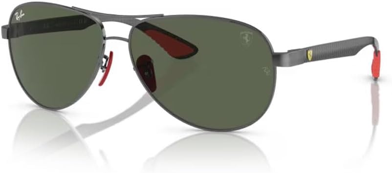 Ray-Ban SCUDERIA FERRARI Collection RB8331M Aviator Sunglasses for Men ...