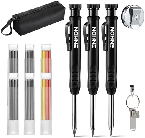 Amazon.com : Enhon 41Pcs Mechanical Carpenter Pencils Set, Construction ...