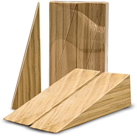 Amazon.com: Wooden Door Stopper Non-Slip Door Stops Wooden Wedges Wood ...
