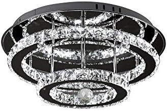LED Crystal Ceiling Light 36 W Diamond Luster Style Brightness and ...