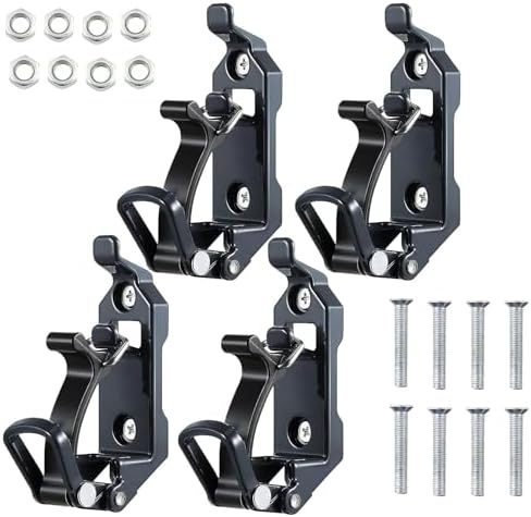 4 Pack Shovel Mount for Roof Rack, Metal Rubber Clamp Wall Mounting ...