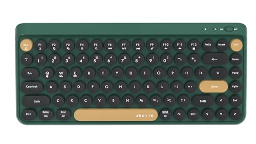 UBOTIE Portable Bluetooth Colorful Computer Keyboards, Wireless Mini ...