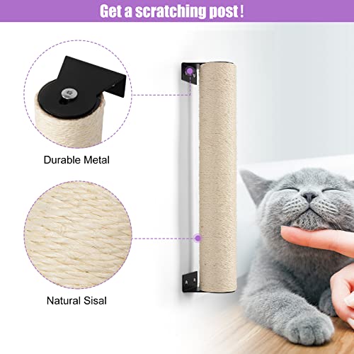 Snapklik.com : Wall Mounted Cat Scratching Post For Indoor CatsKitten ...