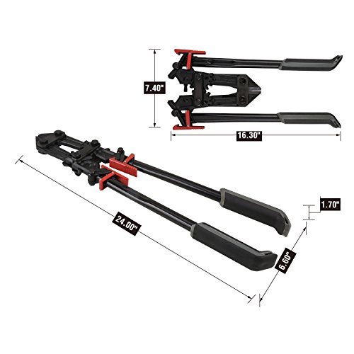 Olympia Tools 24-Inch Foldable Bolt Cutter with Rubber Grips – Black ...