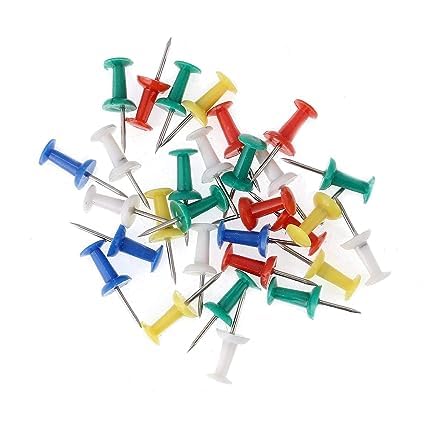 Multicolor Thumb Pin/Plastic Head Thumb Push Pin for Notice Board ...
