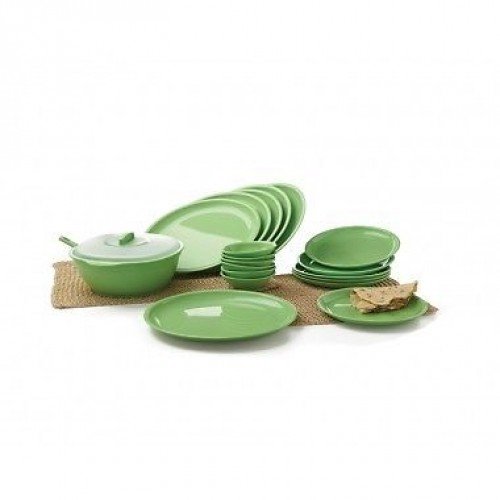 SignoraWare Round Plastic Dinner Set | Set of 21 Pcs | Plastic ...