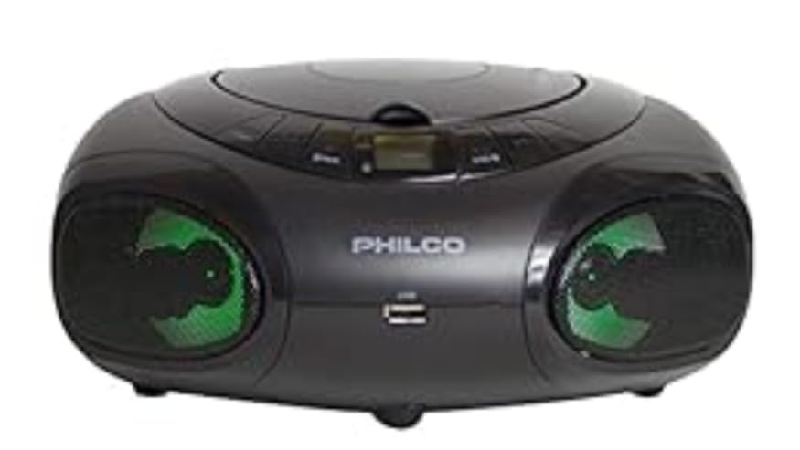 Amazon.com: Philco Portable Bluetooth Boombox CD Player with AM FM ...