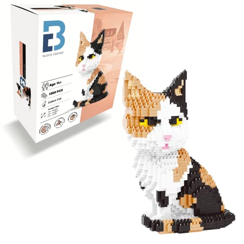 3D Mini Blocks Calico Cat [Upgraded Model], 3D Toy Pet Building Block ...