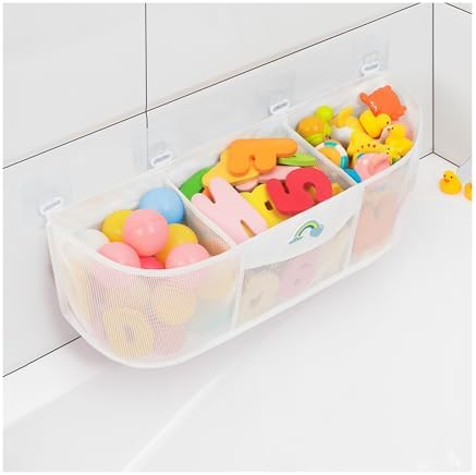 Amazon.com: Austion Shallow Pockets Easy Access Bath Toy Storage ...