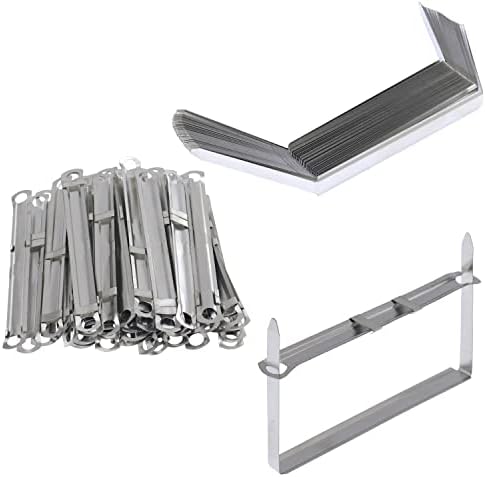 50 Packs File Strip Fasteners, 80mm Acco Paper Fastener Stainless Steel ...