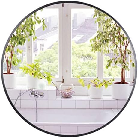 Amazon.com: Circle Mirror for Wall, 18 Inch Black Round Mirror, Framed ...