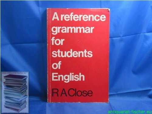 Buy A Reference Grammar for Students of English Book Online at Low ...