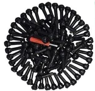 Rubber Tire Valve 25 Pieces Tubeless Tire valves Stem TR 414 (Rubber ...