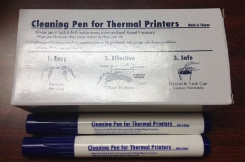 Amazon.com: Box of 12 Jumbo Cleaning Pens for Thermal Printers 6ml of ...