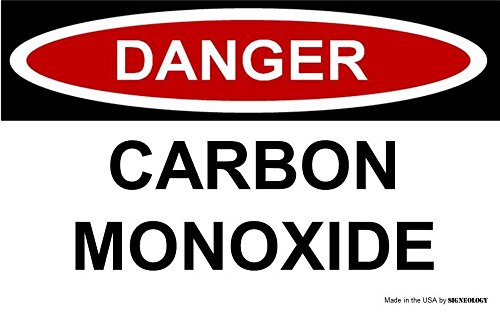 DANGER CARBON MONOXIDE METAL SAFETY SIGN, 9X12: Amazon.com: Industrial ...