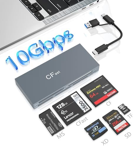 Amazon.com: CFast Card Reader Memory Stick Pro Duo Adapter, USB C CFast ...