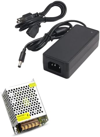 Amazon.com: DC 12 Volt 5 Amp Power Supply 60W AC Adapter 100-240V 50-60Hz AC to DC 12V 5A Power ...