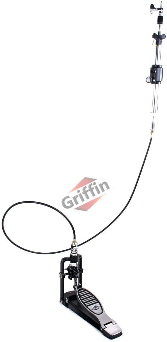Amazon.com: Griffin Remote Hi Hat Stand with Foot Pedal Drummers Cable ...