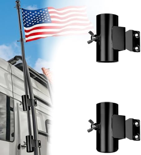 Amazon.com: NOORSUMD RV Ladder Pole Mount,Heavy Duty RV Ladder Flag ...