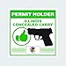 Amazon.com: fagraphix Illinois Concealed Carry Permit Holder Sticker Adhesive Vinyl 2a permited ...
