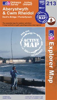 Aberystwyth & Cwm Rheidol - OS Explorer - Active Map 213: Amazon.co.uk ...