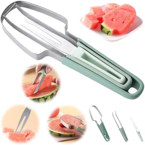 Amazon.com: FANTEXY 3-in-1 Watermelon Fork Slicer Cutter，Stainless ...