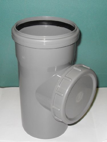 Soil Rod Access Pipe 110 mm – Push Fit – Single Socket – Grey – BigaMart