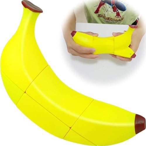 Bestie toys 3x3 Banana Fruit Magic Cube Puzzle 1:1 Realistic Fruit ...