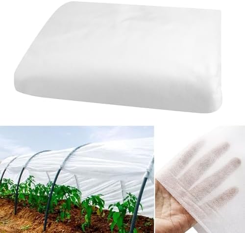 YUNSTK 2mx10m Garden Fleece, 40gsm Non-Woven Fabric Horticultural ...