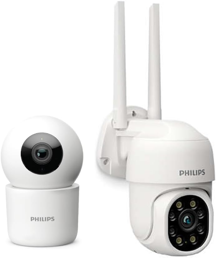 PHILIPS HSP3800 Smart Outdoor 360 Camera & HSP3500 Smart Indoor 360 ...