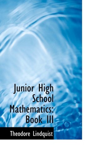 Junior High School Mathematics, Book III : Lindquist, Theodore: Amazon ...