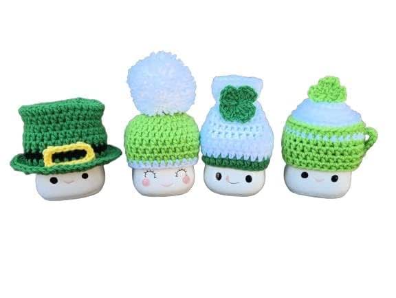 Amazon.com: Handmade Marshmallow Mug Hats - St. Patrick's Day - Tiered ...
