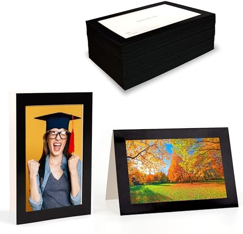 Amazon.com : Better Office Products Photo Frame Note Cards for 4" x 6 ...