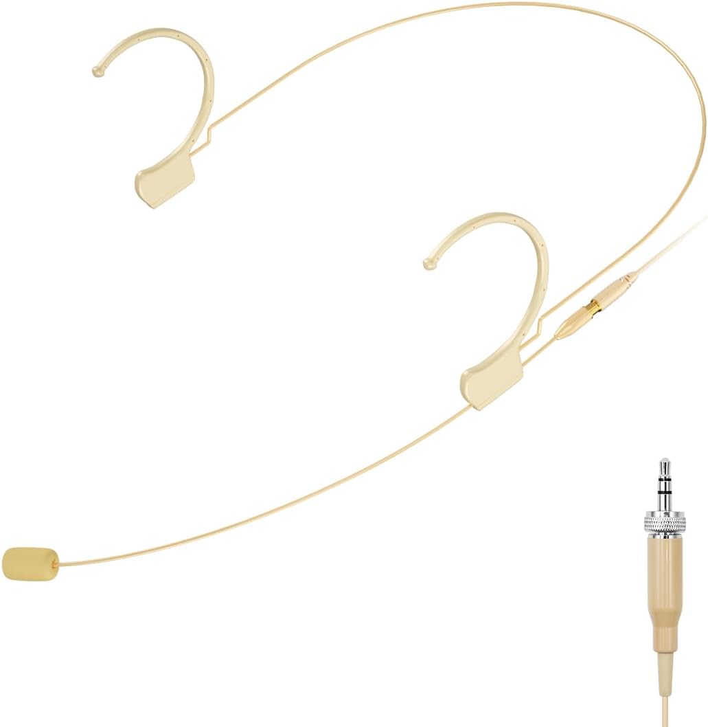 Amazon.com: YXG Headworn Earset Over Ear Hanging Mic Beige Low Profile ...