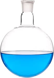 Amazon.com: ARJERS Short Neck Round Bottom Flask, Single Neck Heavy ...